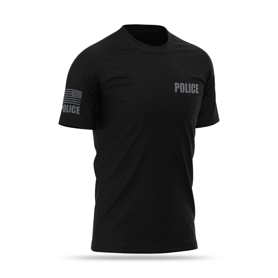 Cotton Blend Police Shirt [BLK/GRY] | 13 Fifty Apparel | 13 Fifty Apparel