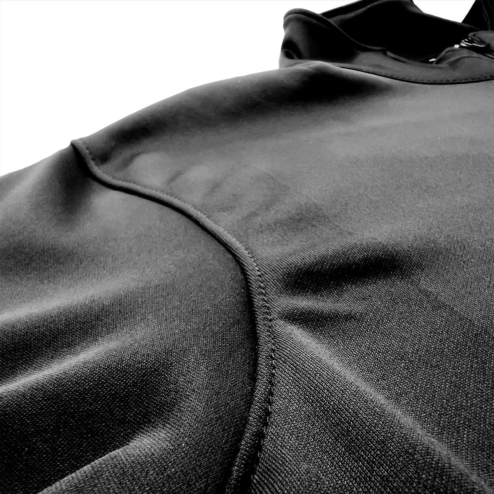 Police Performance Quarter Zip Jacket [BLK/GRY] | 13 Fifty Apparel