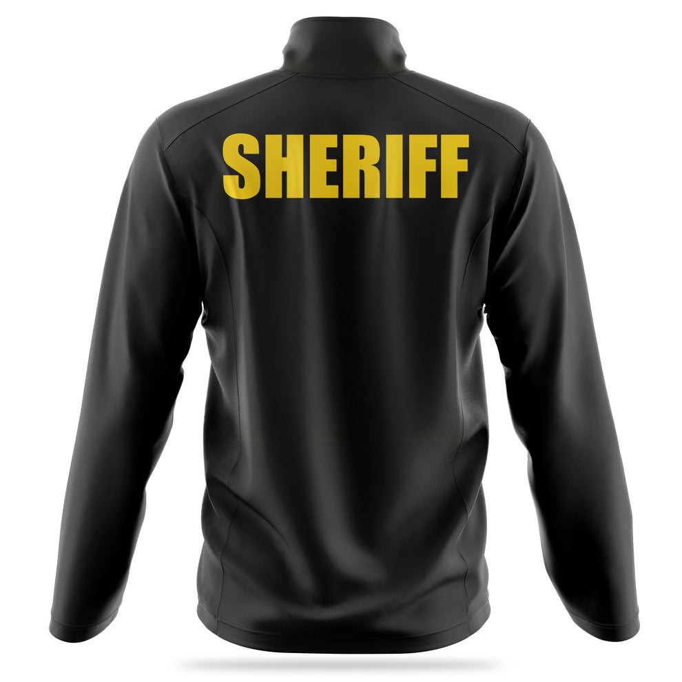 Sheriff Soft Shell Jacket [BLK/GLD] | 13 Fifty Apparel