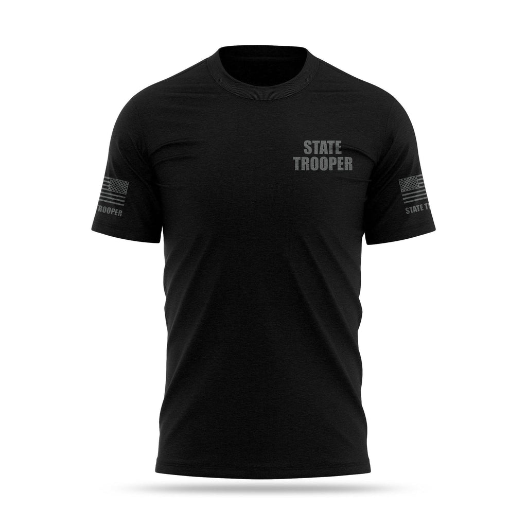 State Trooper Cotton Blend Shirt [BLK/GRY] | 13 Fifty Apparel | 13 ...